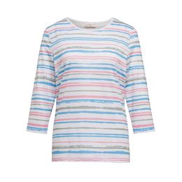 GOLDNER Shirt Damen Gr&ouml;&szlig;e 6XL blau / hellgrau / pink / wei&szlig;