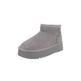 Ital-Design Boots Damen Gr&ouml;&szlig;e 36 grau Winterschuhe