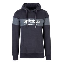Spitzbub Sweatshirt 'Ludis' Herren Gr&ouml;&szlig;e M grau / hellgrau / wei&szlig;