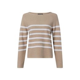 Franco Callegari Pullover Damen Gr&ouml;&szlig;e 4XL/5XL taupe / wei&szlig;