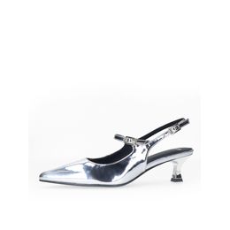 Manfield Slingpumps Damen Gr&ouml;&szlig;e 41 silber