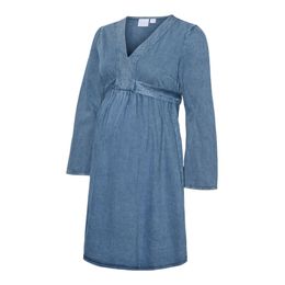 MAMALICIOUS Umstand Kleid Damen Gr&ouml;&szlig;e 42 blau Winterkleid