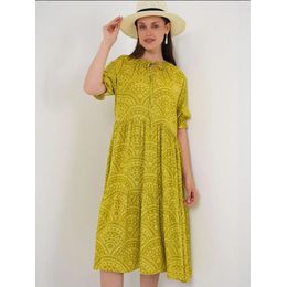 Bigdart Kleid Damen Gr&ouml;&szlig;e 42 limone / dunkelgelb Winterkleid