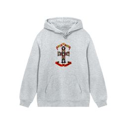 F4NT4STIC Sweatshirt 'Guns 'n' Roses Appetite For Destruction' Herren Gr&ouml;&szlig;e M grau / lila / rot / schwarz