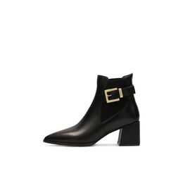 Kazar Chelsea Boots Damen Gr&ouml;&szlig;e 38 gold / schwarz Winterschuhe