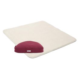 YOGISTAR.COM Yoga-Set 'Meditation Natur' Herren Gr&ouml;&szlig;e One Size creme / bordeaux