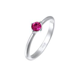 Elli Ring Damen Gr&ouml;&szlig;e 58 pink / silber
