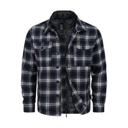 INDICODE Jeans &Uuml;bergangsjacke 'INDjango' Herren Gr&ouml;&szlig;e XXL schwarz / wei&szlig;