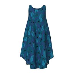 Ulla Popken Kleid Damen Gr&ouml;&szlig;e 42/44 blau Winterkleid