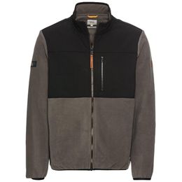 Camel Active Fleecejacke Herren Gr&ouml;&szlig;e S schlammfarben / schwarz