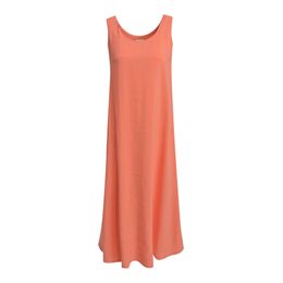 Milano Italy &Auml;rmelloses Maxikleid mit A-Linie Damen Gr&ouml;&szlig;e 44 orange Winterkleid