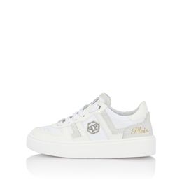 Philipp Plein Sneaker Jungen Gr&ouml;&szlig;e 28 hellgrau / wei&szlig; / offwhite