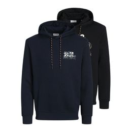 Jack & Jones Jack & Jones Sweatshirt 'JJILuke' Herren Gr&ouml;&szlig;e XS navy / grau / schwarz / wei&szlig;