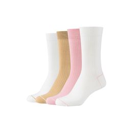 s.Oliver Socken Damen Gr&ouml;&szlig;e 39/42 hellbraun / pink / offwhite