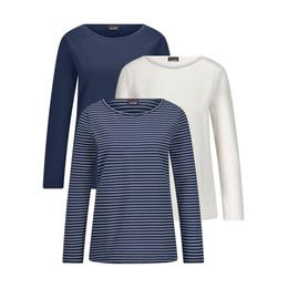 GOLDNER Shirt Damen Gr&ouml;&szlig;e S/M marine / wei&szlig;
