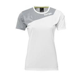 Kempa Funktionsshirt 'Core' Damen Gr&ouml;&szlig;e XL graumeliert / wei&szlig;