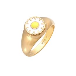 Elli Ring Damen Gr&ouml;&szlig;e 58 gelb / gold / wei&szlig;