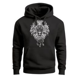 Neverless Sweatshirt 'Free Mind Lion' Herren Gr&ouml;&szlig;e XS schwarz