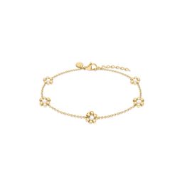 s.Oliver Fu&szlig;schmuck 'Perlenblume' Damen Gr&ouml;&szlig;e One Size gold