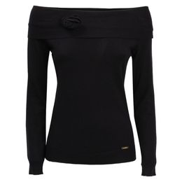 Influencer Pullover Damen Gr&ouml;&szlig;e M schwarz