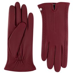 Roeckl Fingerhandschuhe 'QUINTO' Damen Gr&ouml;&szlig;e S/M bordeaux / weinrot