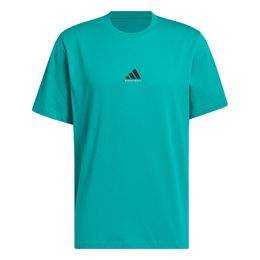 adidas Performance Funktionsshirt 'Basketball Graphic' Herren Gr&ouml;&szlig;e 4XL t&uuml;rkis / schwarz