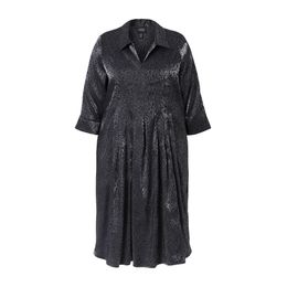Ulla Popken Kleid Damen Gr&ouml;&szlig;e 46/48 schwarz Winterkleid