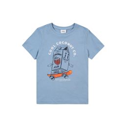 s.Oliver Shirt Jungen Gr&ouml;&szlig;e 104/110 taubenblau / orange / schwarz / wei&szlig;