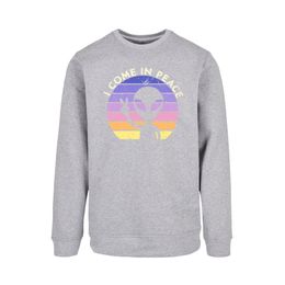 F4NT4STIC Sweatshirt 'Alien Peace Sunset' Herren Gr&ouml;&szlig;e XS grau / mischfarben