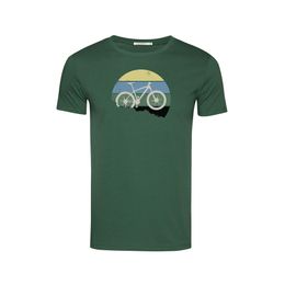 Greenbomb T-Shirt 'Bike Downhill' Herren Gr&ouml;&szlig;e XS blau / pastellgelb / hellgrau / dunkelgr&uuml;n