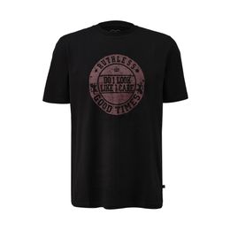 QS T-Shirt Herren Gr&ouml;&szlig;e XXL rostbraun / schwarz