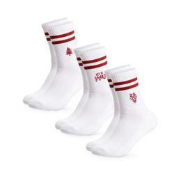 Occulto Socken 'Rudolph' Damen Gr&ouml;&szlig;e 35/38 wei&szlig;