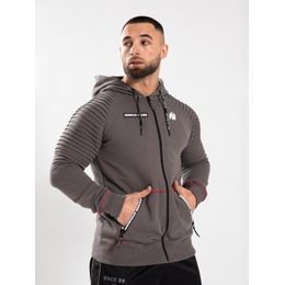 Gorilla Wear Sweatshirt 'Georgia' Herren Gr&ouml;&szlig;e XL grau / wei&szlig;