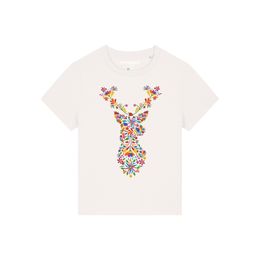 Watapparel Shirt ' Floral Deer ' Damen Gr&ouml;&szlig;e M mischfarben / wei&szlig;