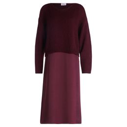 Robe L&eacute;g&egrave;re Kleid Damen Gr&ouml;&szlig;e 42 dunkelrot Winterkleid
