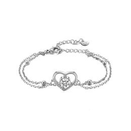 Kim Johanson Armband 'Herz' Damen Gr&ouml;&szlig;e 16 / 21 cm silber