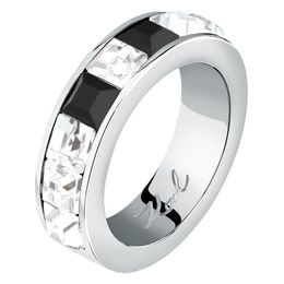 K by KARL LAGERFELD Karl Lagerfeld Ring Damen Gr&ouml;&szlig;e 52 schwarz / silber / transparent