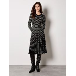 Apricot Diamond Knitted Midi Dress ' ' Damen Gr&ouml;&szlig;e 40 schwarz Winterkleid