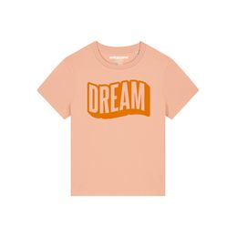 Watapparel T-Shirt 'Dream' Damen Gr&ouml;&szlig;e S apricot / neonorange