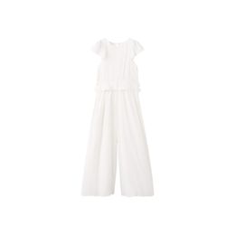 Mango Kids Overall 'Leonor' M&auml;dchen Gr&ouml;&szlig;e 134 wei&szlig;