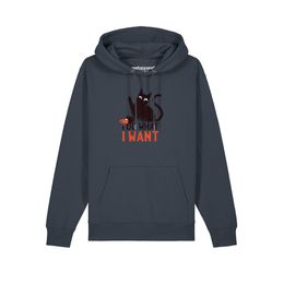 Watapparel Sweatshirt ' Cat ' Herren Gr&ouml;&szlig;e S anthrazit / mischfarben