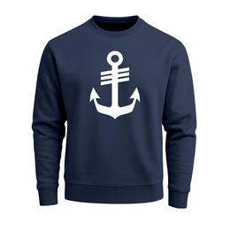 Neverless Sweatshirt 'Anker' Herren Gr&ouml;&szlig;e 5XL navy
