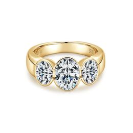 Rougemont Jewellery Ring 'Funkelnder Moissanit Diamant Ring Vally' Damen Gr&ouml;&szlig;e 54 gold