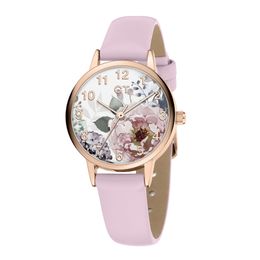 Cool Time Uhr M&auml;dchen Gr&ouml;&szlig;e One Size rosegold / dunkelgr&uuml;n / rosa / wei&szlig;