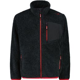 CMP Fleecejacke M&auml;dchen Gr&ouml;&szlig;e 128 rot / schwarz