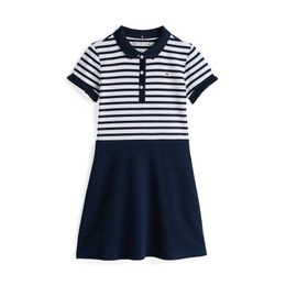 Tommy Hilfiger Kleid M&auml;dchen Gr&ouml;&szlig;e 104 navy / dunkelblau / wei&szlig;