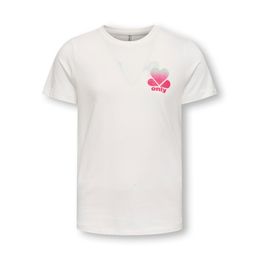 Only Girls T-Shirt M&auml;dchen Gr&ouml;&szlig;e 146/152 pink / wei&szlig;