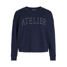 Vila Sweatshirt Damen Gr&ouml;&szlig;e M dunkelblau / wei&szlig;
