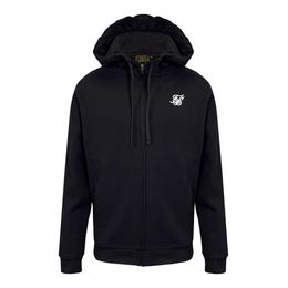 SikSilk Sweatjacke Herren Gr&ouml;&szlig;e S schwarz / wei&szlig;