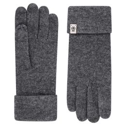 Roeckl Strickhandschuhe 'ESSENTIALS' Damen Gr&ouml;&szlig;e one size grau / anthrazit / basaltgrau / rauchgrau / dunkelgrau / graumeliert